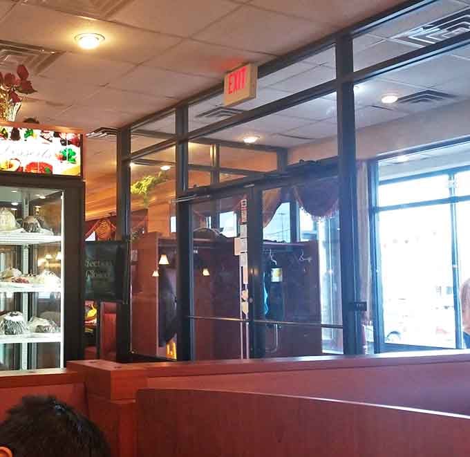 The dessert case beckons near the exit &ndash; nature's way of ensuring you don't leave without something sweet for the road.