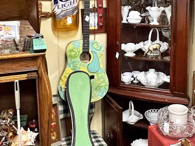 This psychedelic guitar isn't just an instrument&mdash;it's a time machine to when your bell-bottoms were fashion, not a Halloween costume.