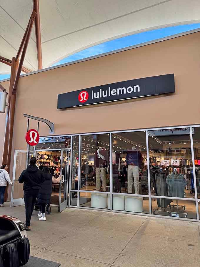 Lululemon's gleaming storefront promises athletic wear so stylish, you'll want to exercise just to show it off.