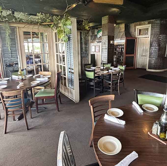 Windows framing the waterfront views create dining spaces where the ambiance is as fresh as the catch of the day.