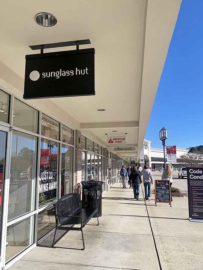 Sunglass Hut protects your eyes while making you look mysteriously cool, like a movie star avoiding paparazzi at Target.
