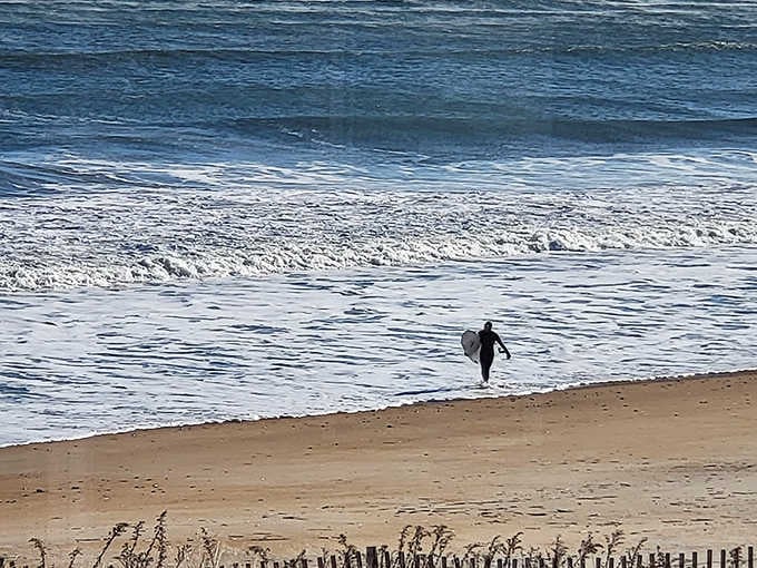 The patient surfer knows timing is everything &ndash; waiting for that perfect wave at Salisbury Beach is like anticipating the punchline to the ocean's best joke.