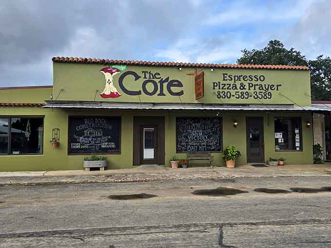 That apple-bitten logo and cheerful signs promise fresh-baked treats that'll transport you straight back to grandmother's kitchen.