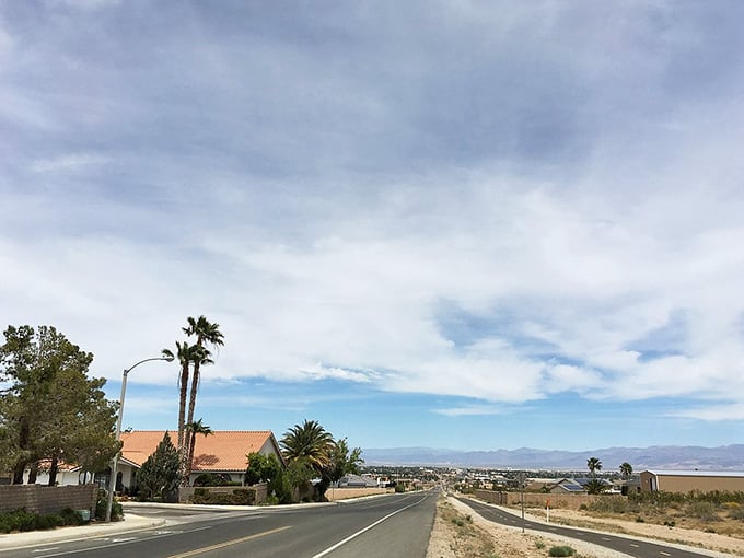 Palm trees dot the roadside as you approach town, their silhouettes promising desert warmth and surprisingly affordable retirement living.