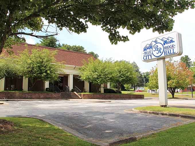 That retro sign and mid-century modern building prove even city halls can have personality and curb appeal.
