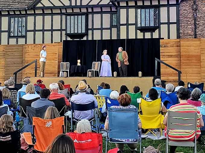 Outdoor theater where the stage is almost as dramatic as the performances, and that's saying something remarkable.