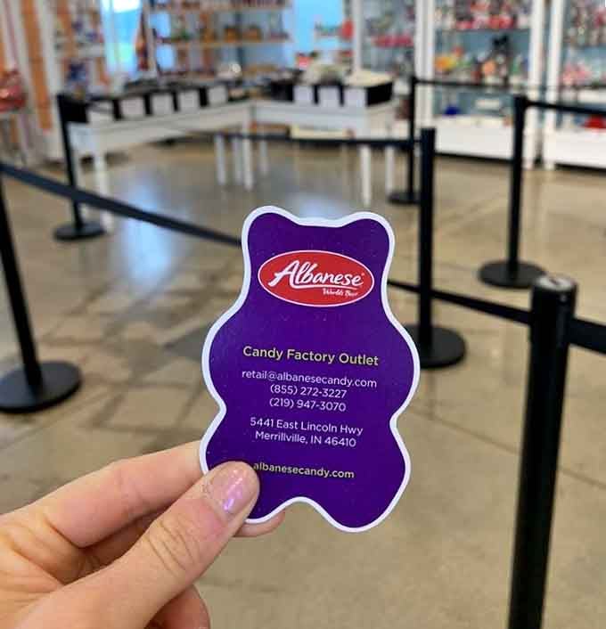 Even their business cards are shaped like gummy bears, because commitment to the theme matters.