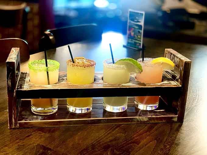 Four different margaritas means you can taste-test your way through the entire tequila galaxy tonight.