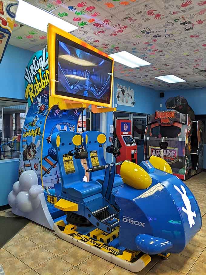 That aerial combat simulator looks more intense than anything you'd find at the actual airport down the road, honestly.