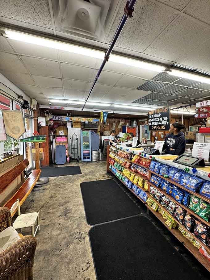 The counter where magic happens and sandwiches with ridiculous names become delicious reality.