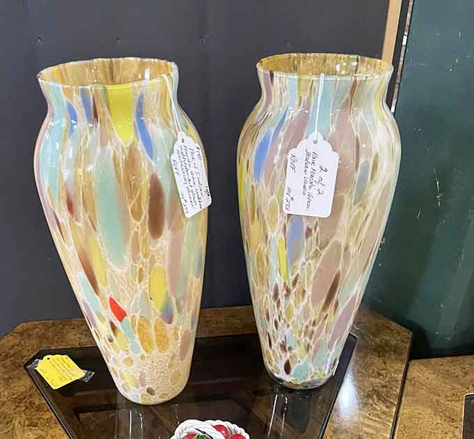Hand-blown glass vases that make modern home decor look like it's not even trying to compete anymore.