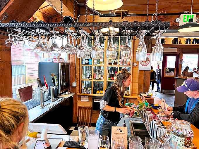 Where magic happens in liquid form&mdash;the bar area offers local brews that complement seafood the way a perfect sunset complements an Alaskan vista.