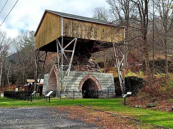 Historic iron furnace ruins remind us that this wilderness once powered industry before becoming our favorite escape.