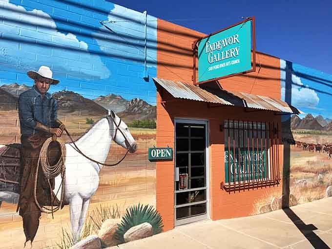 Local art galleries showcase Southwest talent in a town where culture thrives despite sensible cost of living.