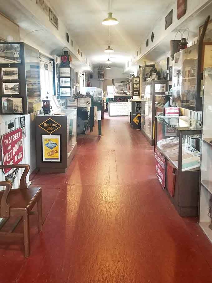Inside the museum where railroad history lives in glass cases, waiting to spark memories and conversations about better times.