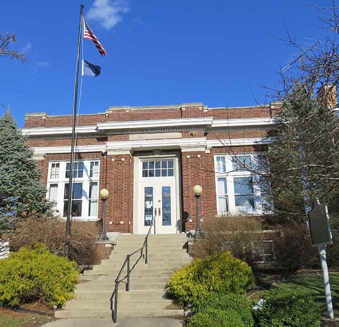 Carnegie Library's neoclassical facade represents when communities invested in buildings that inspired rather than merely functioned adequately.