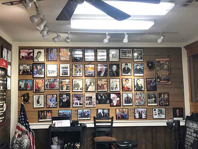 Family photos covering the walls tell you this isn't just a business, it's a multigenerational labor of love.