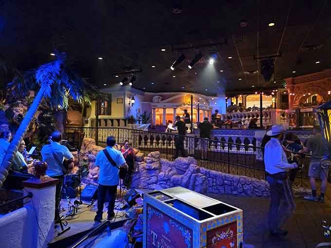 Live entertainment fills the dining room while you eat, turning dinner into a full-blown production you'll never forget.