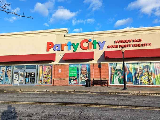 Party City reminds you that Chicopee handles everyday needs without the pretension of calling everything artisanal.