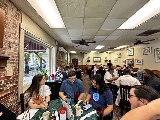 A packed dining room full of happy breakfast eaters is always the best restaurant review you'll ever need.