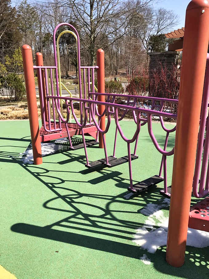 Rope bridges and climbing challenges test balance and bravery in equal measure for the playground's boldest explorers.