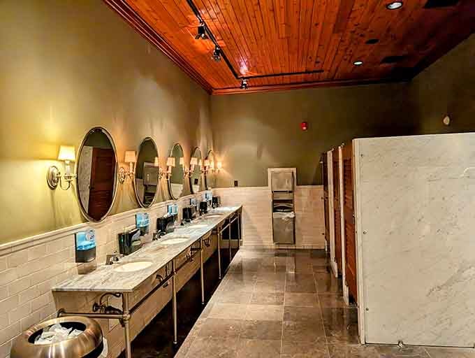 When even the restroom looks this elegant, you know the attention to detail here is absolutely no joke.