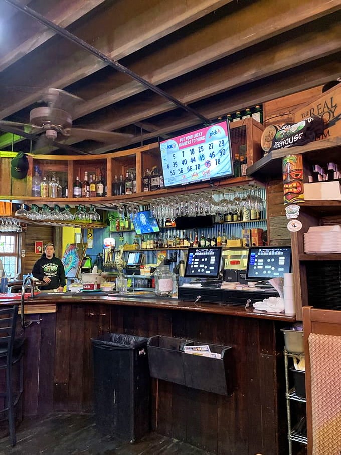 Behind this bar, drinks get mixed and dreams come true, possibly in that exact order of importance.