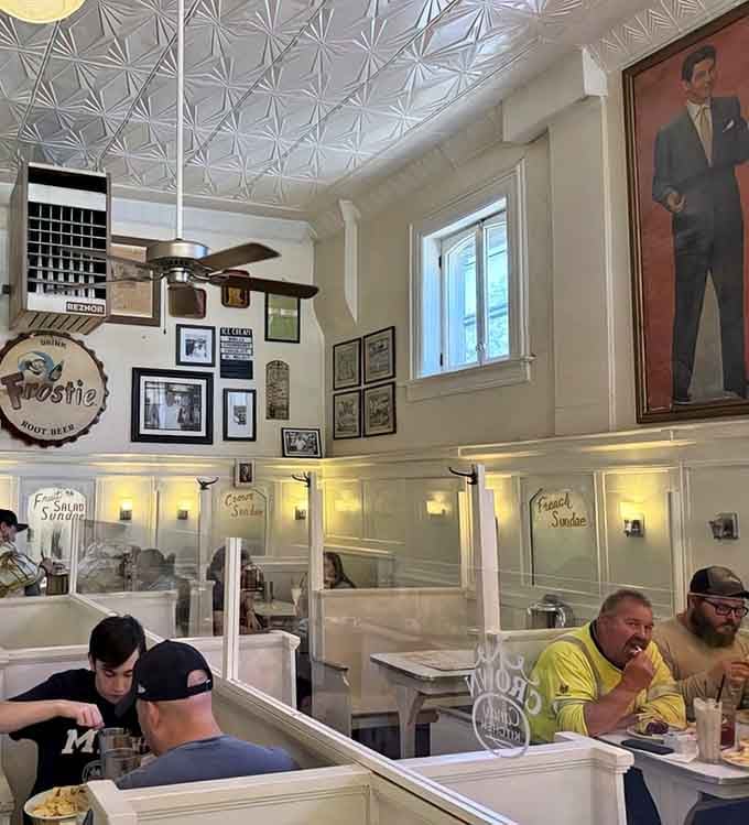 Those white booths have hosted countless celebrations, first dates, and family traditions over the decades.