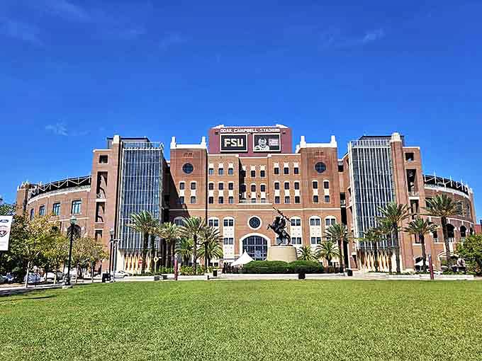 Doak Campbell Stadium looms like a brick cathedral to football devotion. On game days, it becomes Florida's most passionate temporary city.