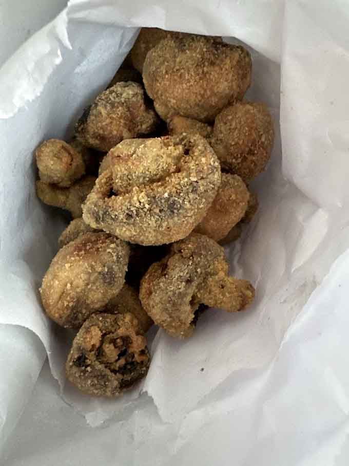 Golden-fried mushrooms that crunch then melt&mdash;proof that vegetables can be just as indulgent as anything else on the menu.