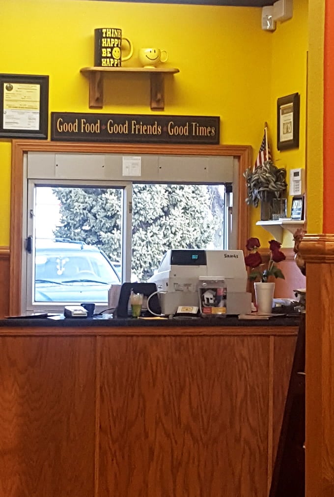 That "Good Food, Good Friends, Good Times" sign isn't just decoration&mdash;it's a binding contract they take seriously every single morning.