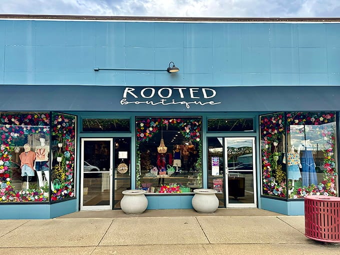 Rooted Boutique brings contemporary style to small-town shopping with charm that big box stores can't replicate.