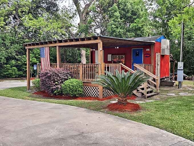Stars, stripes, and barbecue&mdash;this patriotic little roadside spot promises the kind of authentic Southern cooking that makes road trips worthwhile.