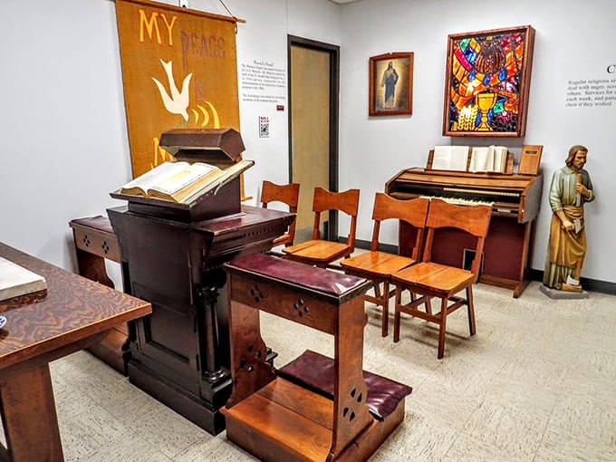 The Warrick Chapel provided spiritual comfort to patients, offering solace when medical treatments often fell short of providing relief.