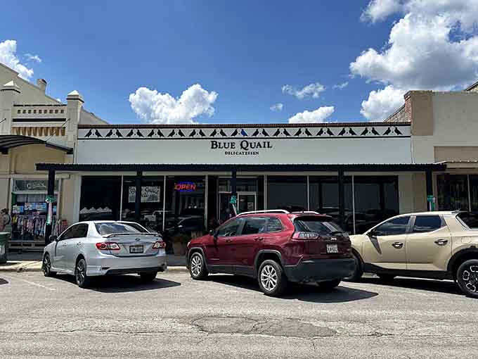 Blue Quail Deli occupies a charming storefront where locals gather for good food and better conversation daily.