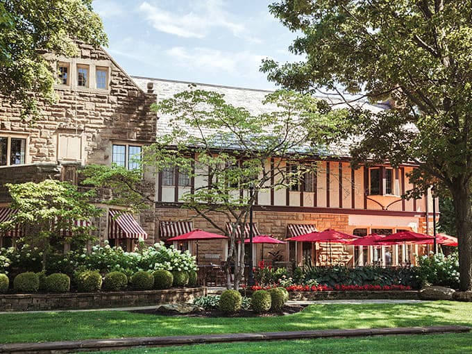 The Granville Inn's manicured courtyard and elegant architecture make you want to suddenly develop an appreciation for afternoon garden parties and proper posture.