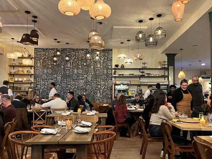 The dining room buzzes with happy diners who've discovered that Southern food belongs everywhere, including right here.