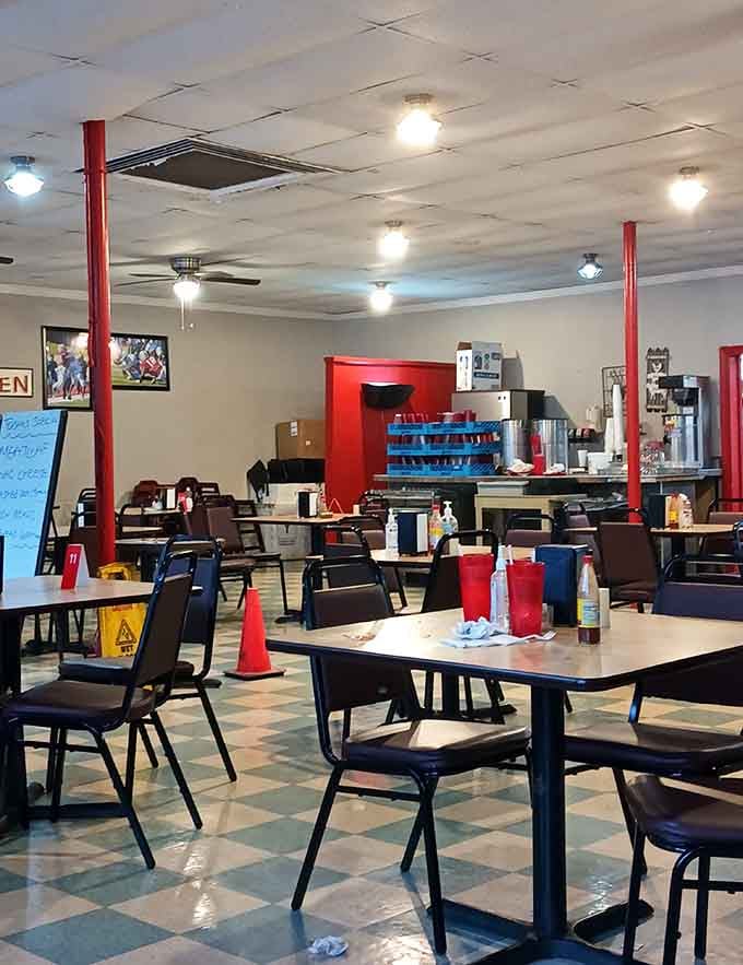 Fresh vegetables daily and good home cooking aren't just promises here, they're a way of life that keeps tables full.