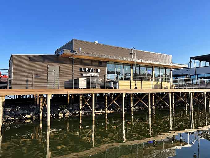 Levi's sits right on the water, making every meal feel like a special occasion worth celebrating.