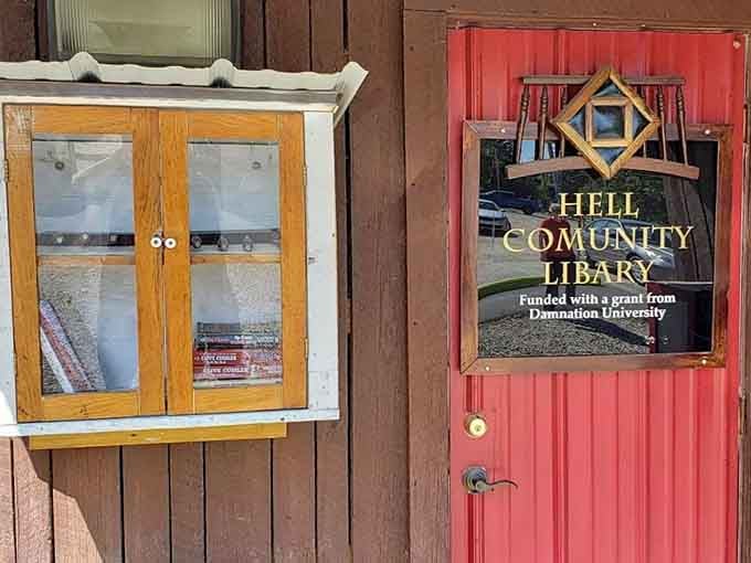 Hell's Community Library was funded by Damnation University, which might be the greatest joke in Michigan's educational system history.