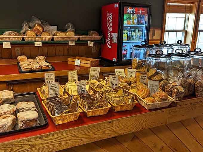 Fresh-baked goods displayed on the counter tempt you the moment you walk through those welcoming doors.