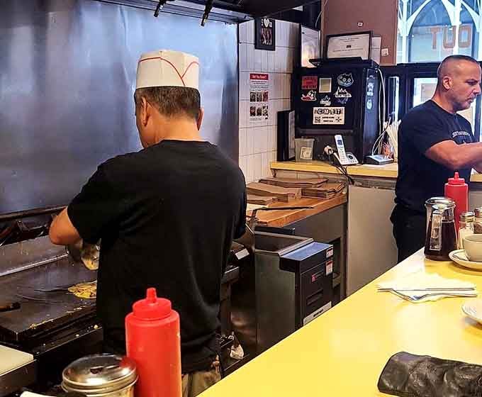 Behind every great diner meal is a cook working magic on a well-seasoned griddle.