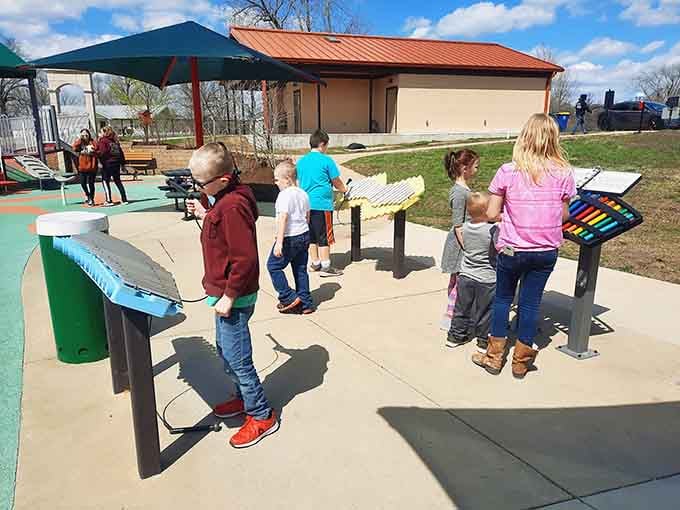 Interactive music stations turn little ones into composers, creating symphonies that only parents could love.