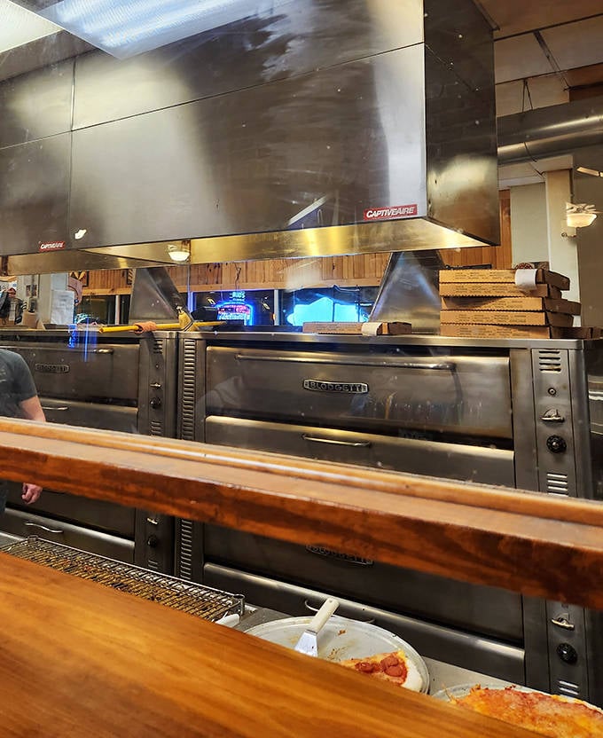 Behind the scenes magic happens in Shakespeare's kitchen, where dough-tossing artisans transform simple ingredients into legendary pies.