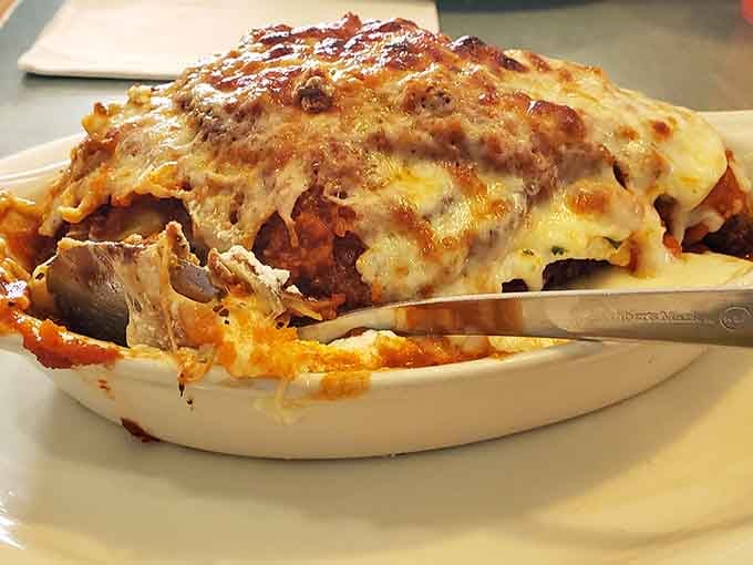 This isn't just lasagna &ndash; it's a geological wonder with layers of pasta, meat, and cheese that deserve their own documentary.