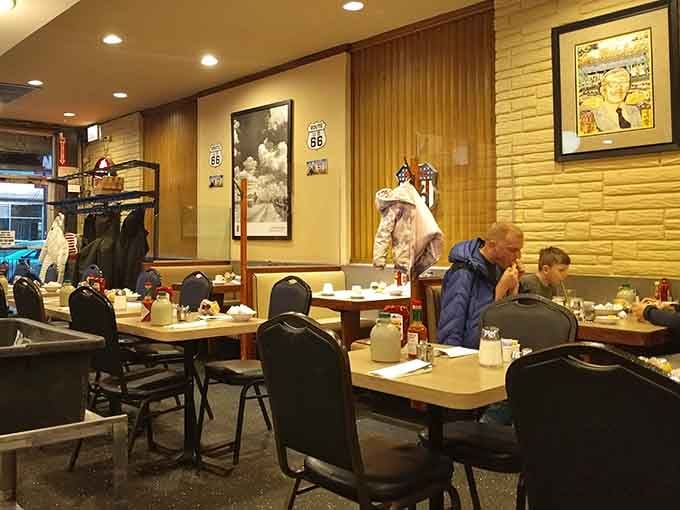 Diners enjoying their meals in a space that's hosted countless breakfast conversations, first dates, and Sunday morning traditions.