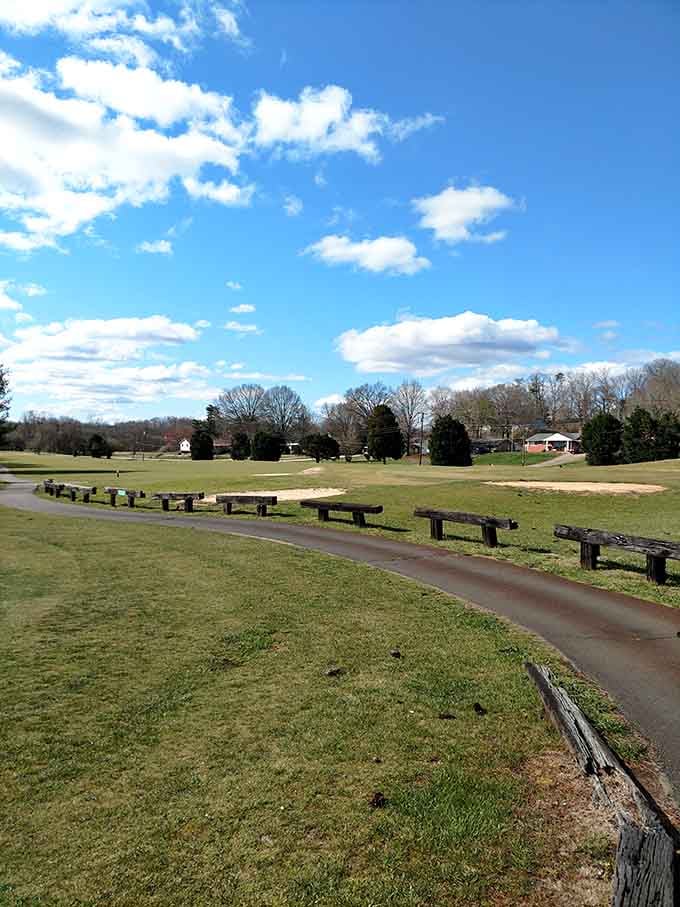 Blue skies and green fairways at Lynrock Golf Club &ndash; where nature provides the scenery, and your swing provides the entertainment (sometimes unintentionally).