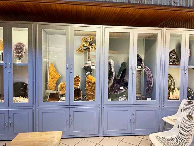 This mineral collection showcases the underground treasures that took millennia to form and look like alien artifacts under glass.