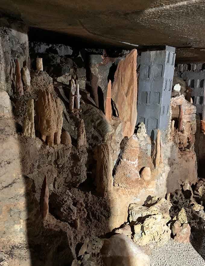 These stalagmites reach upward like nature's own skyscrapers, built one drop at a time over millennia.
