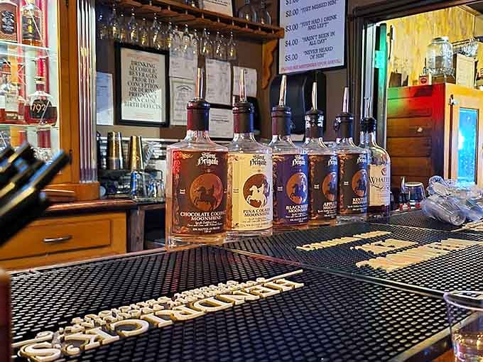 Silent Brigade Distillery's bar showcases local spirits that prove Kentucky's beverage expertise extends beyond just bourbon alone.